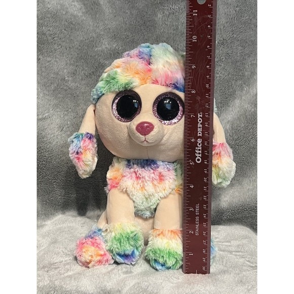 Toys | Ty Beanie Boos 9 Rainbow Poodle Dog Plush Stuffed Animal Toy ...